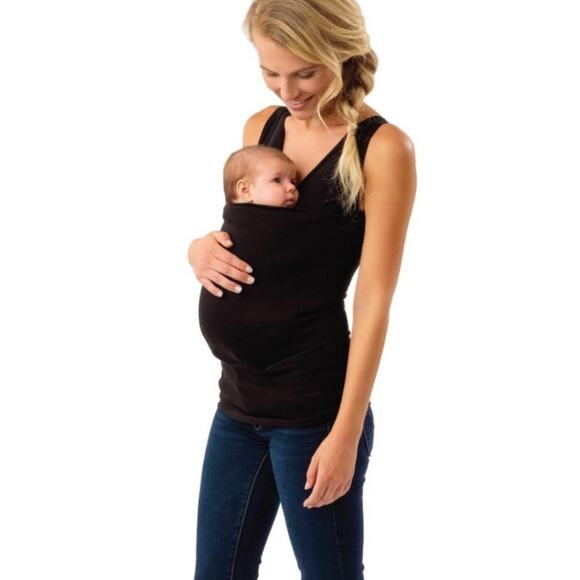lalabu | Tops | Lalabu Black Baby Wearing Tank Sz S | Poshmark